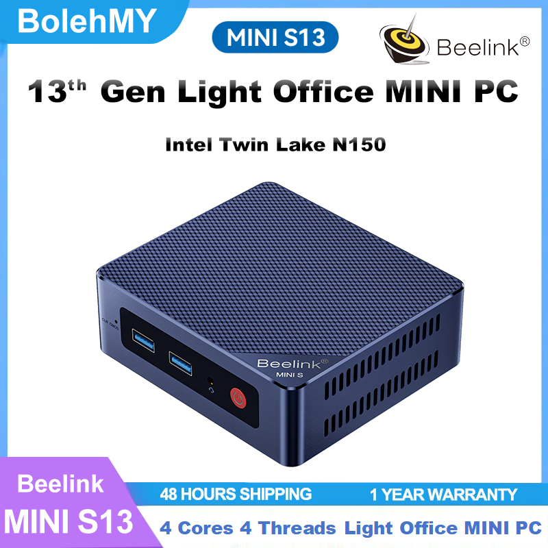 Beelink MINI S13 Intel 13Gen Alder Lake N150 DDR4 3200Mhz M.2 SSD Dual ...