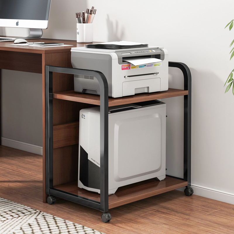 Movable Office Floor Printer Storage Rack Multi-layer Organizer ...