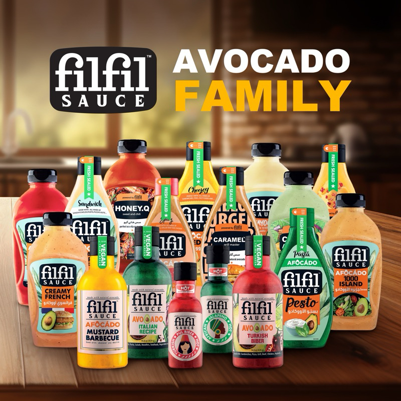 Sauce/Nacho Cheese filfil/Sos/Halal/辣椒酱/牛油果酱/Organic/Vegan/Mustard ...