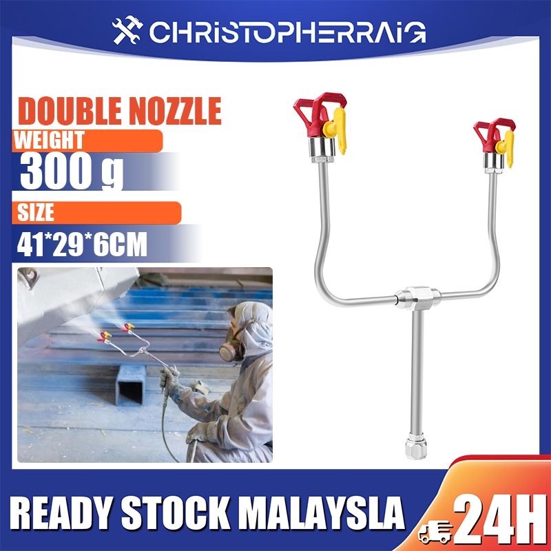 Spraying Machine Extension Pole Double Nozzle Paint Sprayer Spraying ...