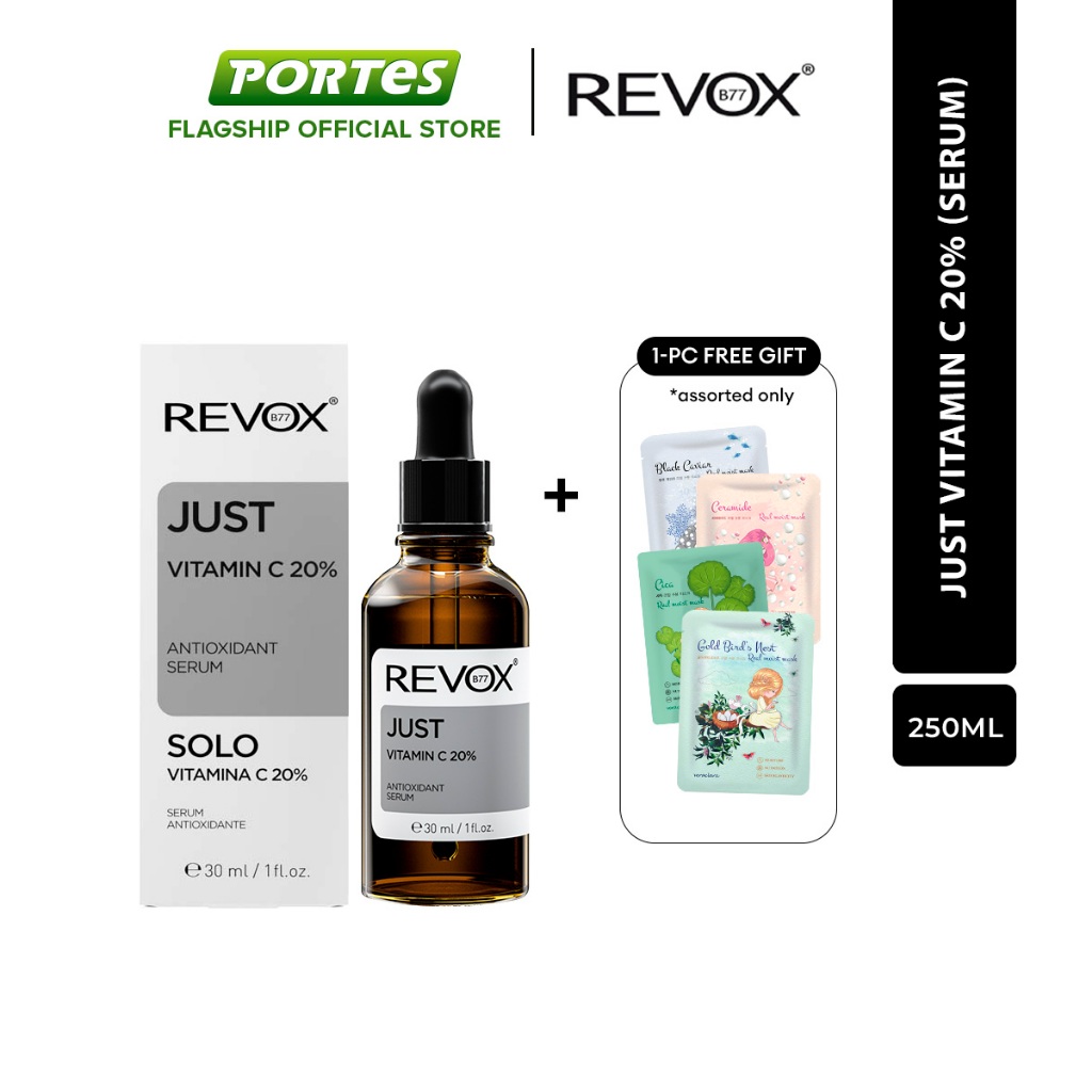 REVOX B77 JUST Vitamin C 20% Antioxidant Face Serum (30ml) | Shopee ...