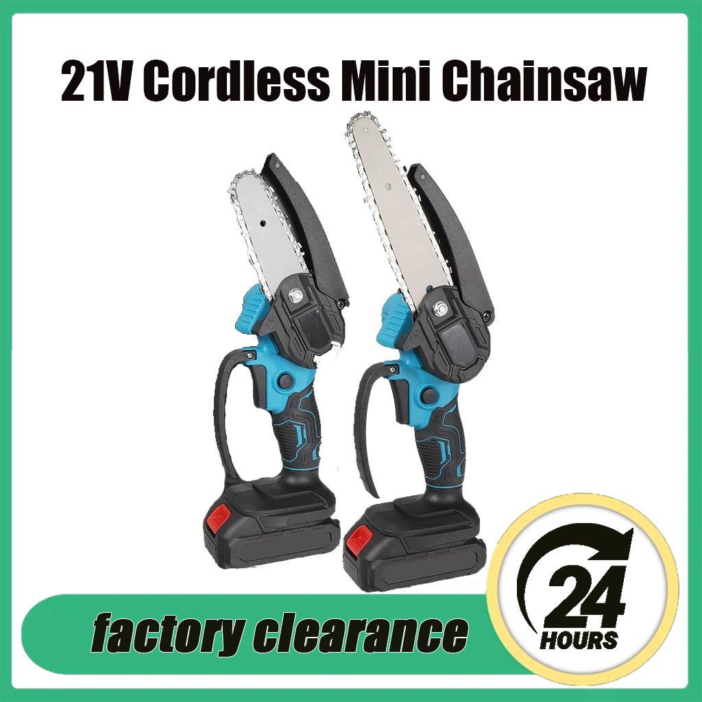 Tanzu 4/8 Inch 21V Cordless Mini Chainsaw Rechargeable Cordless ...