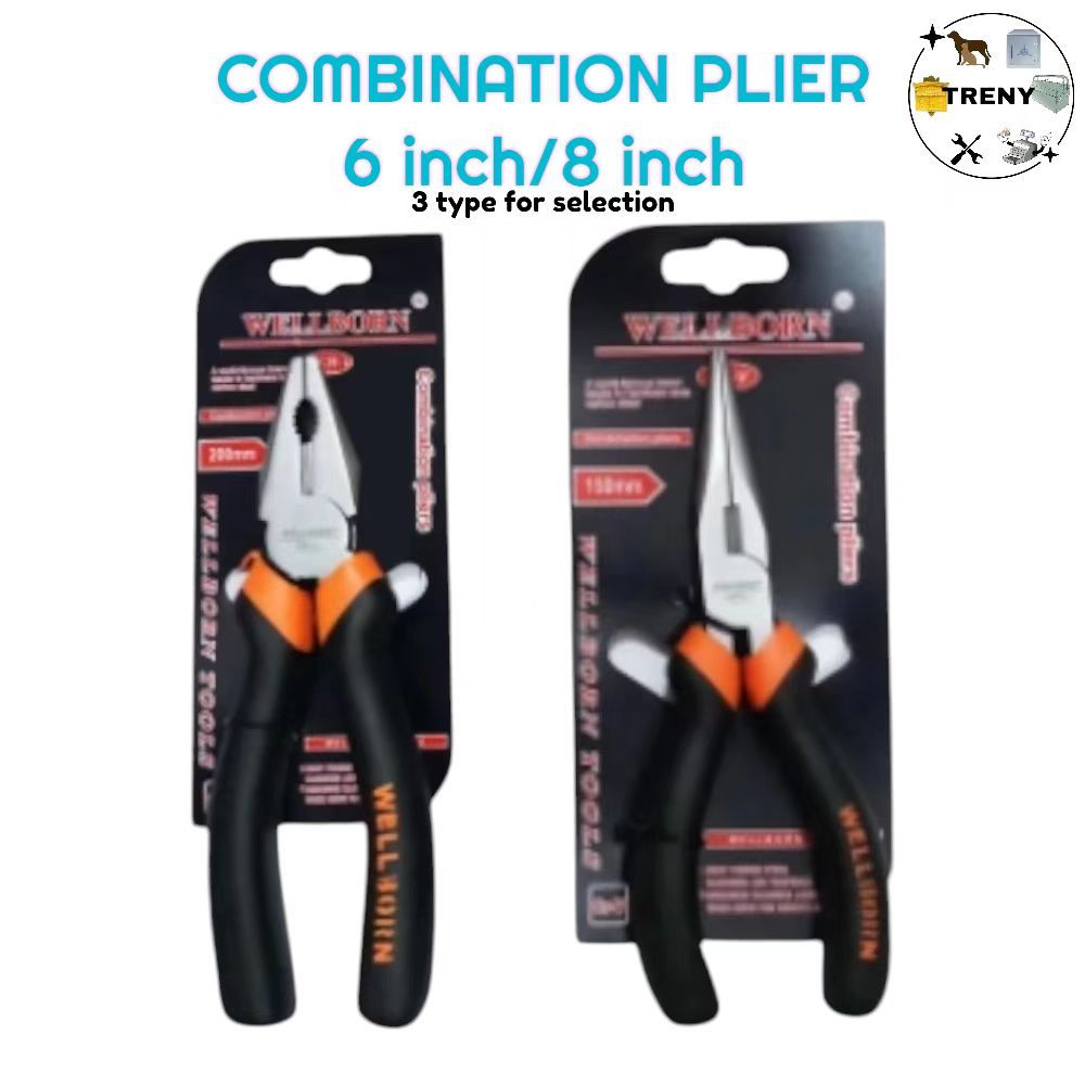 Long Nose Plier Needle Nose Plier Wire Cutter Playar Muncung Tirus ...