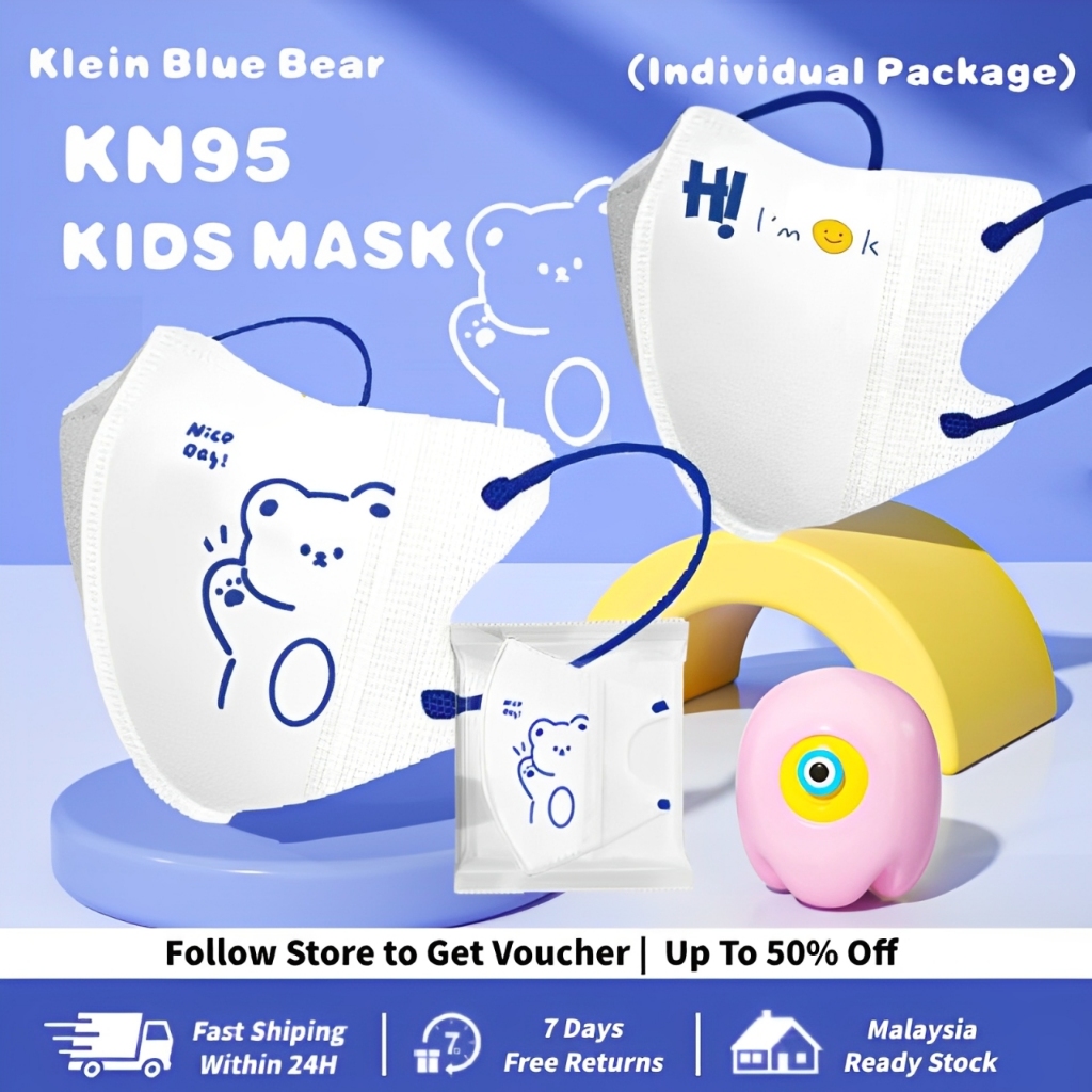 [Individually Packaged 3D Masks] 50pcs KN95 Masks for Kids 3ply ...