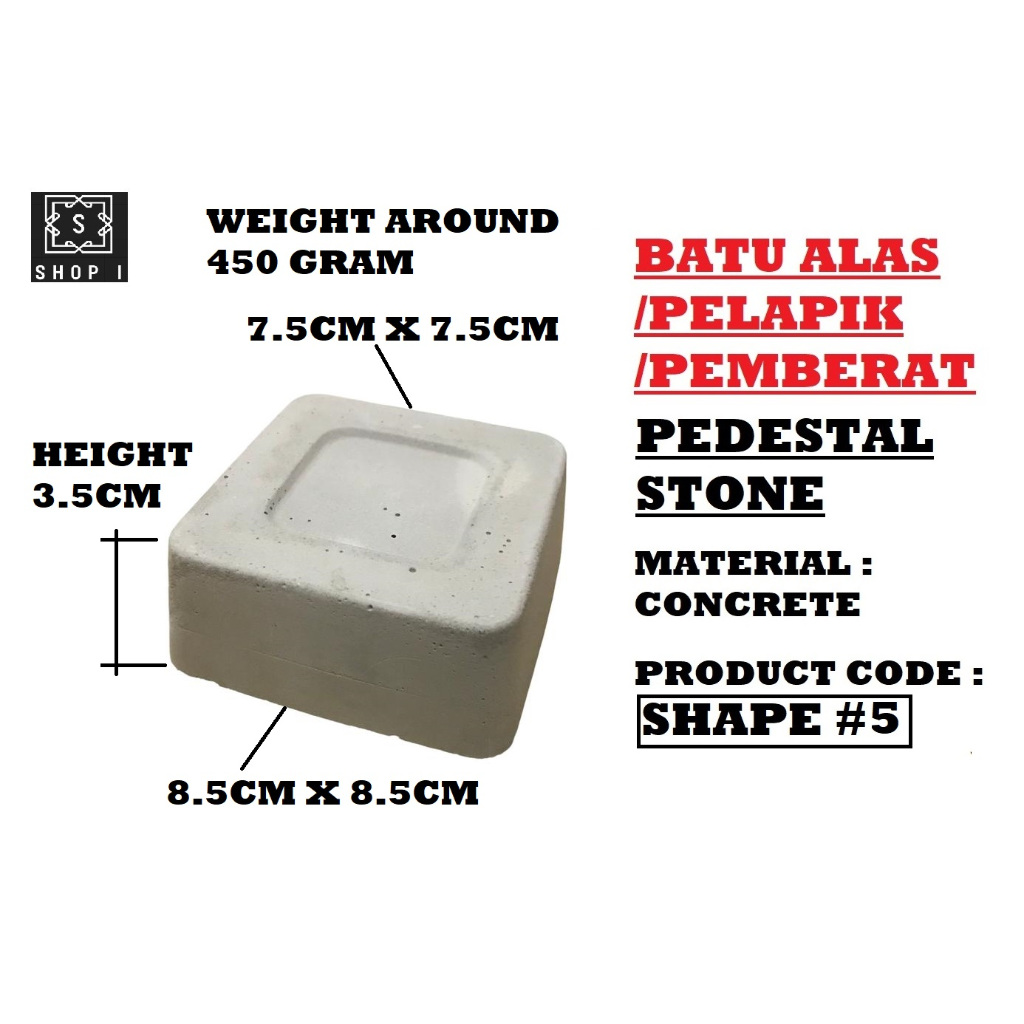 Batu Pelapik/Batu Block /Batu Alas Murah [Konkrit] | Shopee Malaysia