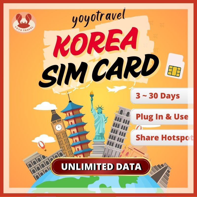 Korea unlimited data sim 韩国sim card, korea travel sim, korea sim card ...