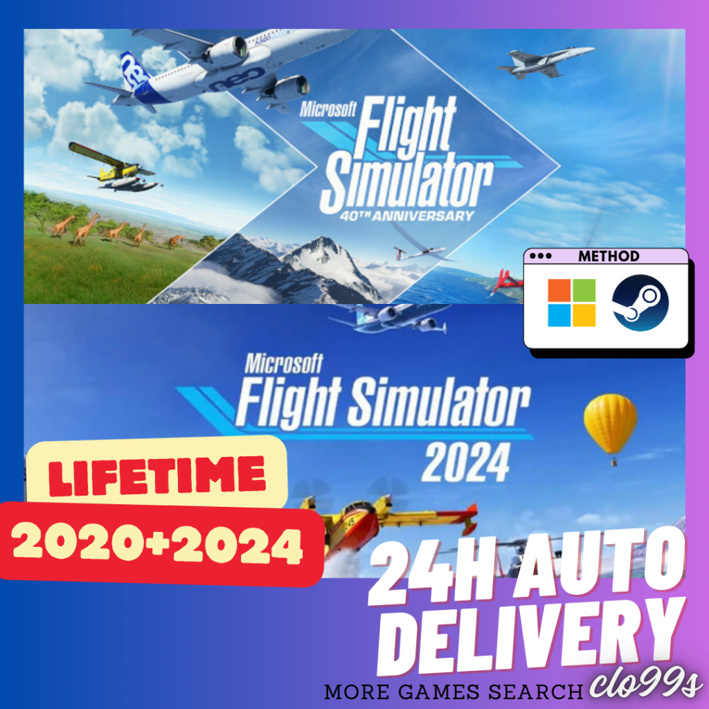 Microsoft Flight Simulator 2024 + MS Flight Simulator 2020 Online PC ...