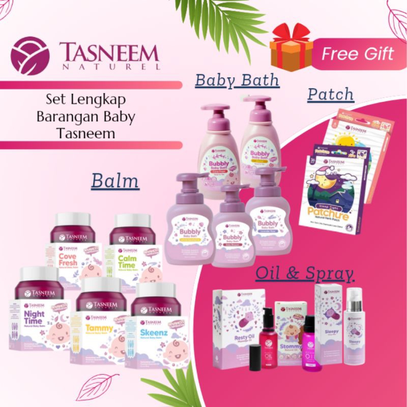 [ORIGINAL HQ] Tasneem Naturel | Balm | Lotion | Resty Oil | Minyak ...