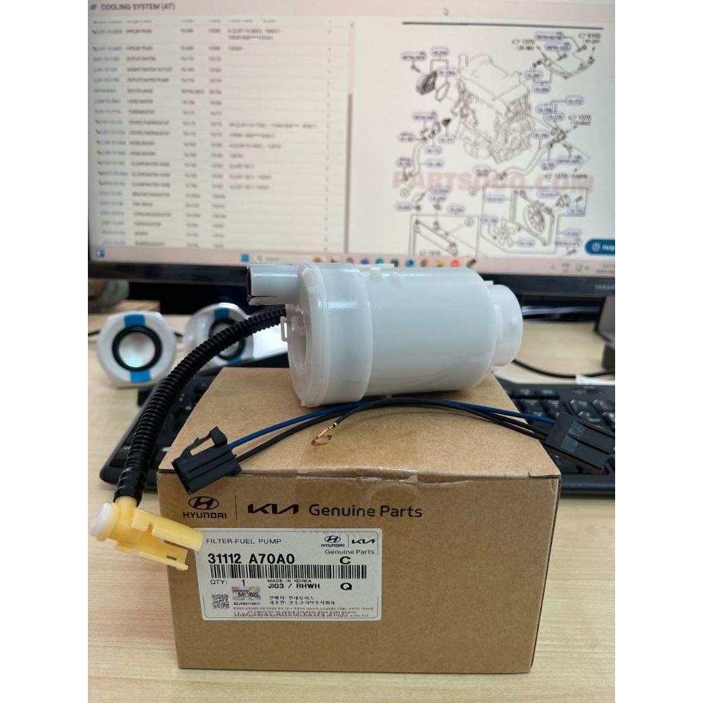 100% ORIGINAL (KIA HYUNDAI ) FUEL FILTER HYUNDAI ELANTRA MD/VELOSTER ...