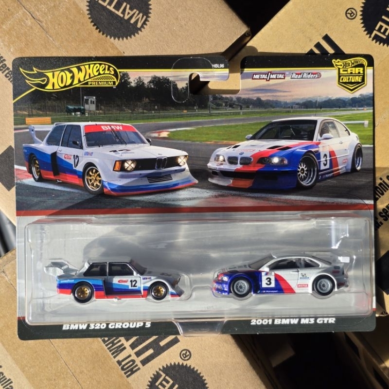 HOT WHEELS PREMIUM TWIN PACK BMW 320 GROUP 5 & 2001 BMW M3 GTR | Shopee ...