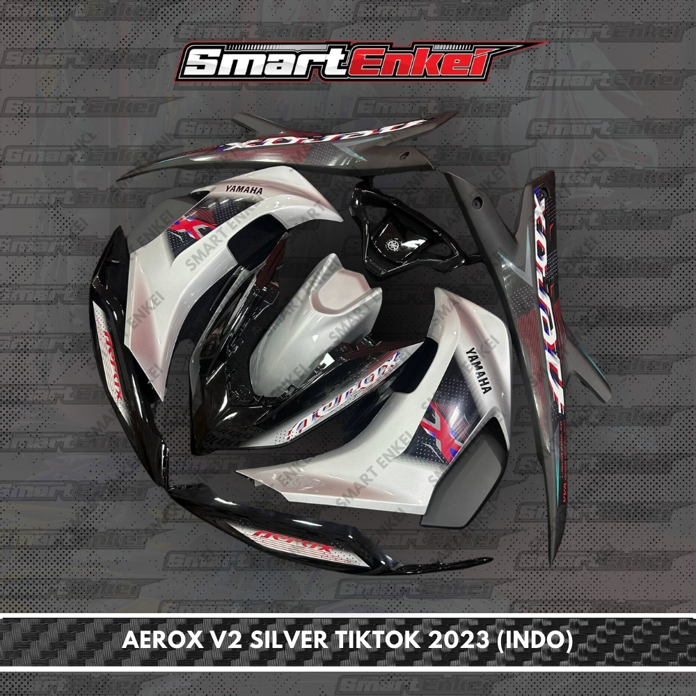 NVX V2 AEROX HITAM SILVER 2023 ORIGINAL INDONESIA | Shopee Malaysia