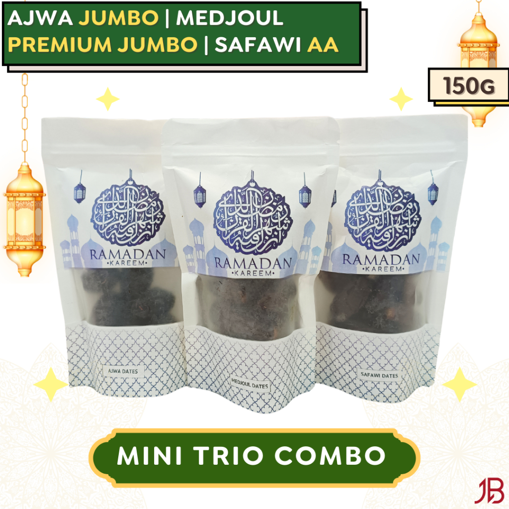[MINI TRIO COMBO] 150g Kurma Medjoul | Kurma Ajwa | Kurma Safawi ...