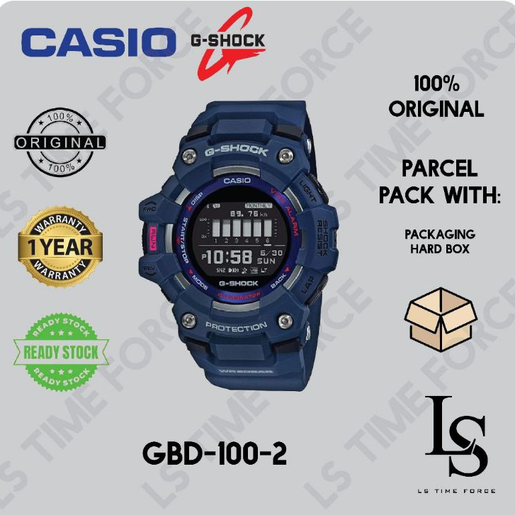 G-SHOCK ORIGINAL GBD-100-2/GBD-100-2DR/GBD-100/GBD100 | Shopee Malaysia