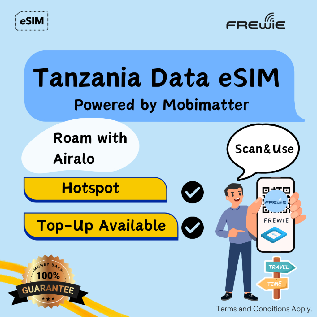 Airalo Tanzania eSIM Data Roaming | Topup Available | QR Code via Email ...