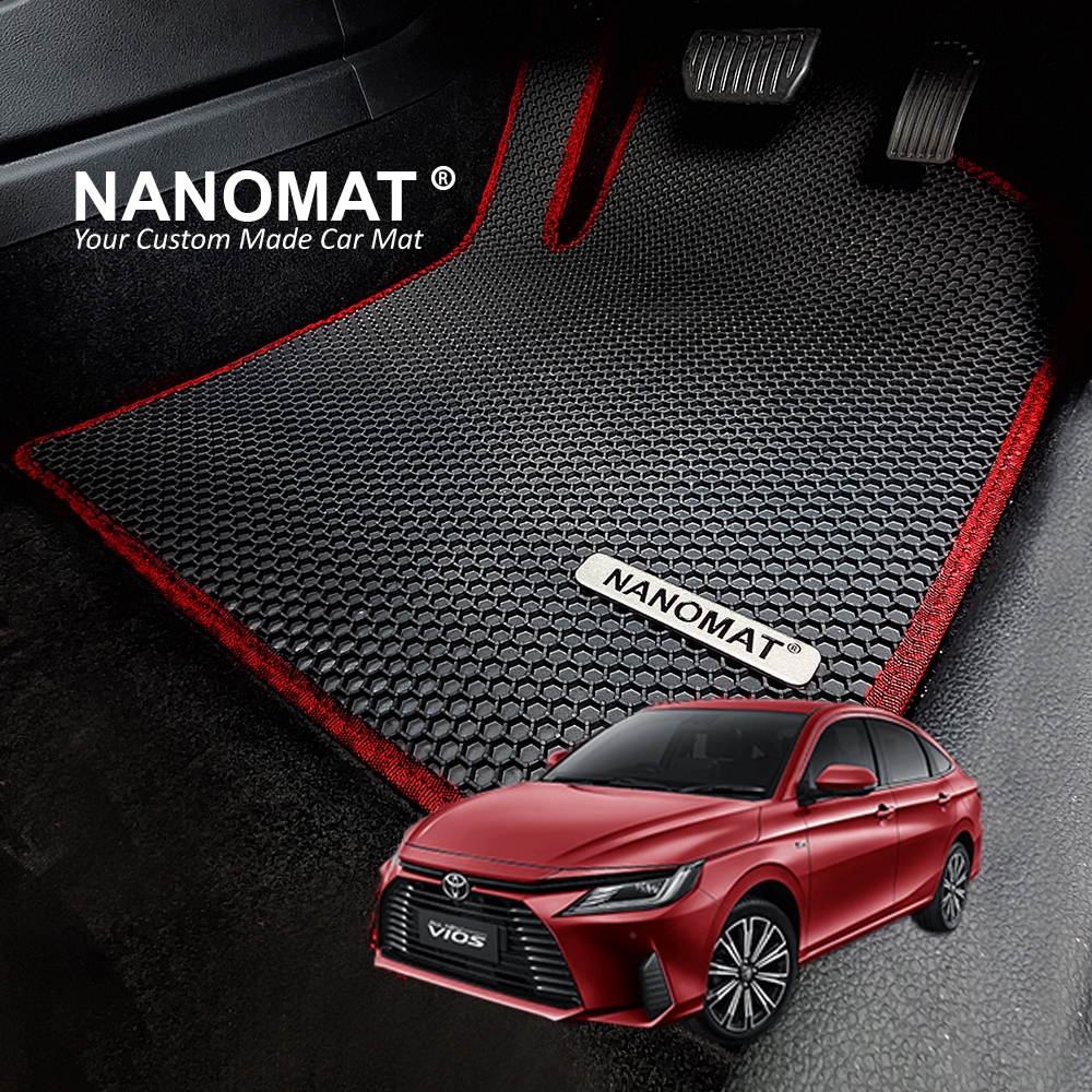 NANOMAT Honey Comb Toyota Vios D92A/AC100 2023 - Present Car Mat/Carpet ...
