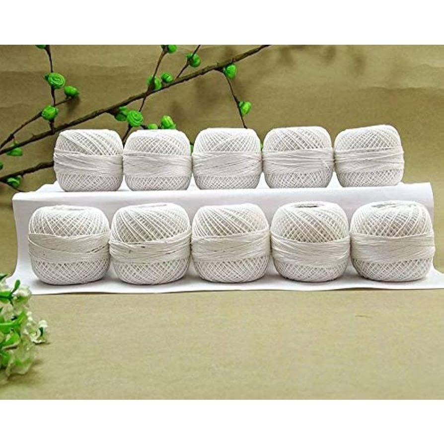 Crochet Cotton / Benang Kait / Nool Kandu ( Size 10 / 150 Meter ...