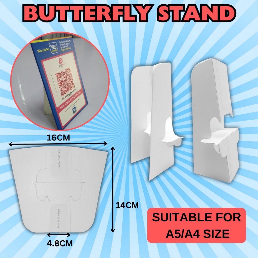 Butterfly Stand (Foam Board / PVC Board Table Standee) | Shopee Malaysia
