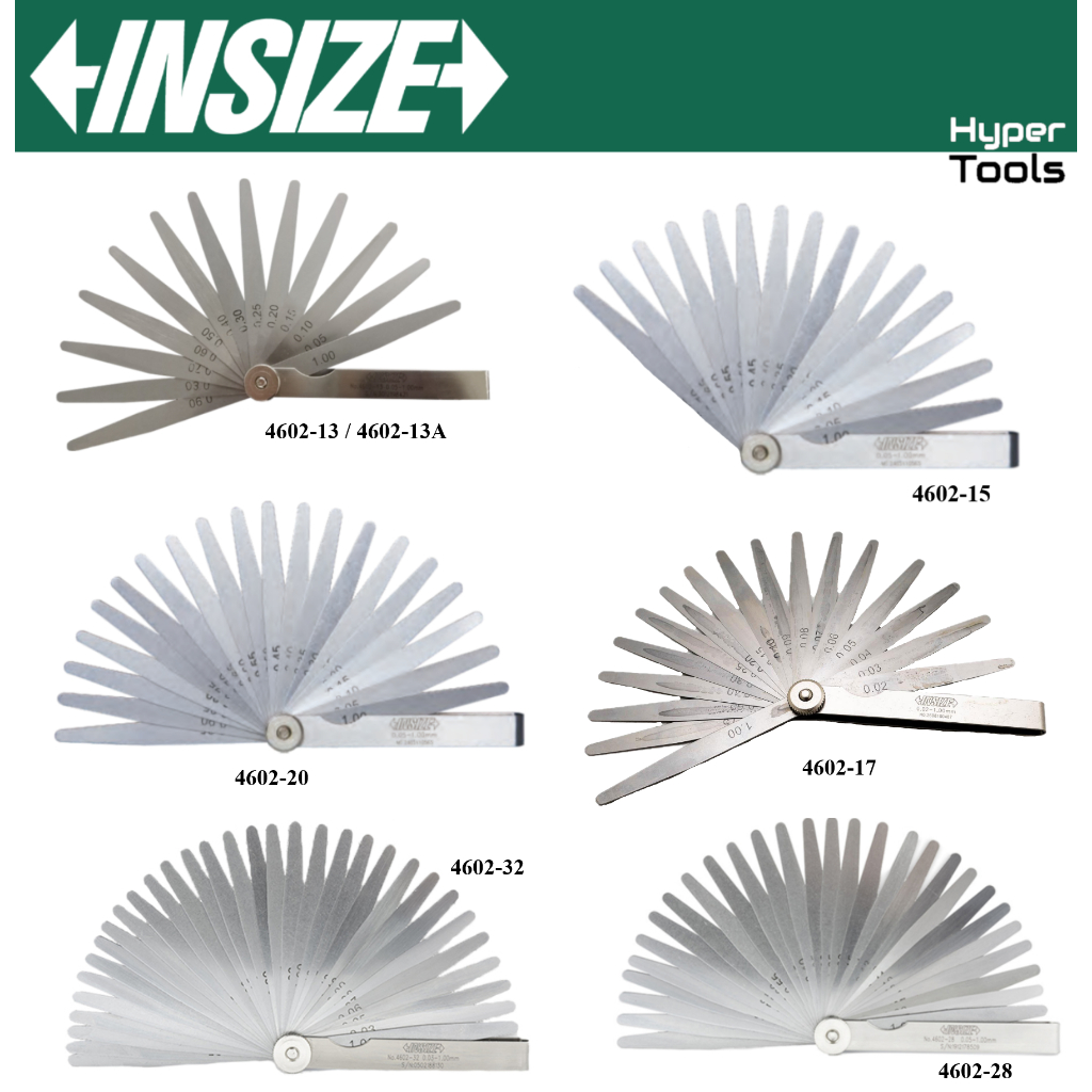 INSIZE Feeler Gage/ INSIZE Feeler Gauge - Model: 4602-13A / 4602-13 / ...