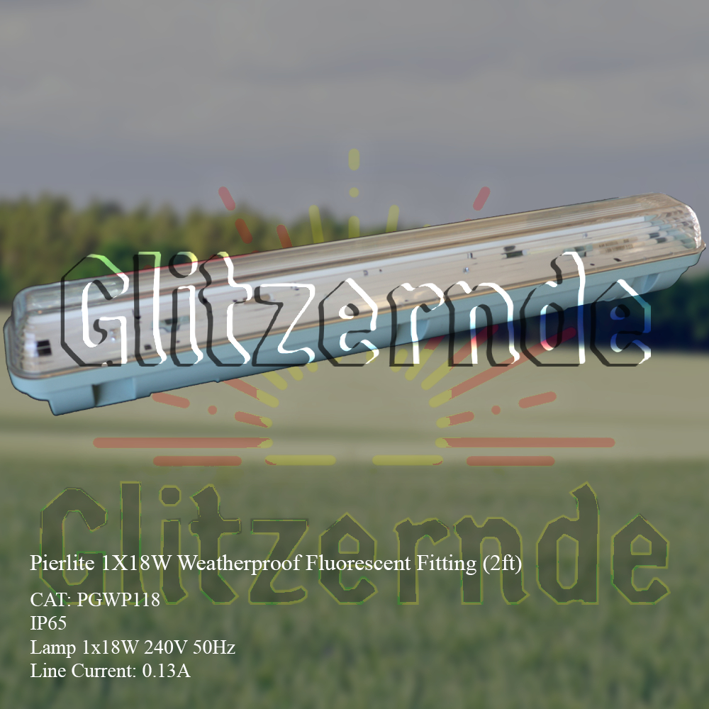 Pierlite 1X18W Weatherproof Fluorescent Fitting (2ft) | Shopee Malaysia