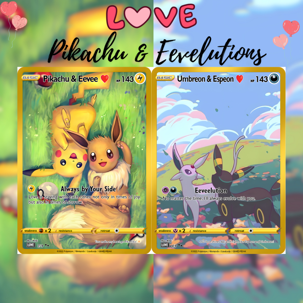 Pokemon Custom Cards Love & Couple Theme [KhaiKollectz] | Shopee Malaysia