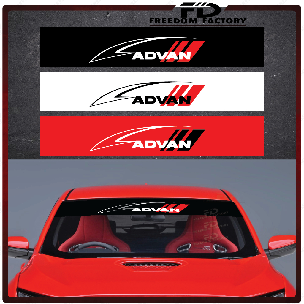ADVAN Front Windshield Sticker / Sticker Tampal Cermin Depan Kereta ...