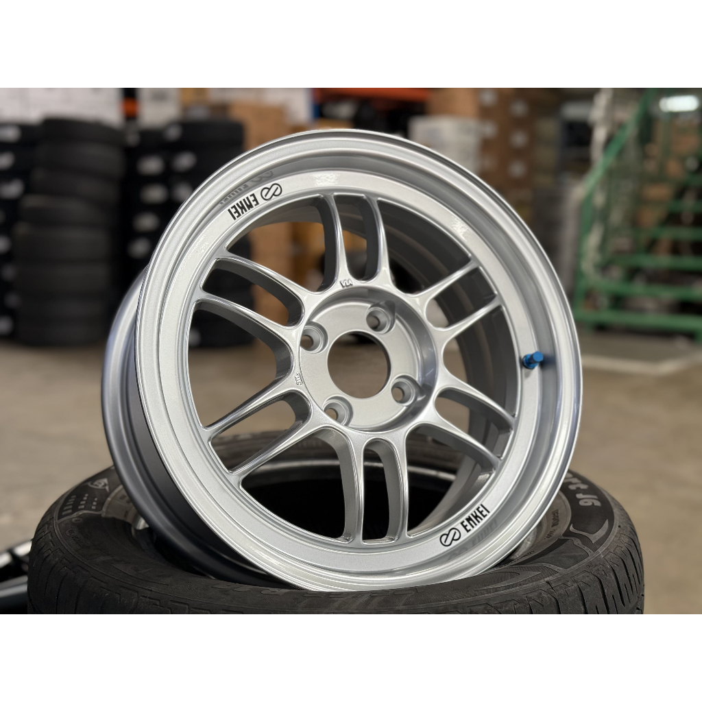 NEW 15X7J Enkei RPF1 Japan Rim (set of 4) Silver 4X100 for City Jazz Vios Yaris Myvi Mazda 2 ...
