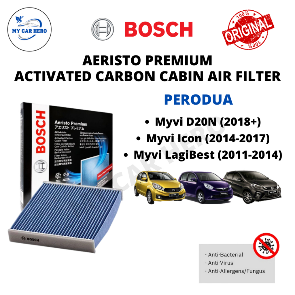 BOSCH Aeristo Premium Activated Carbon Cabin Air Filter 0986AF7001 ...