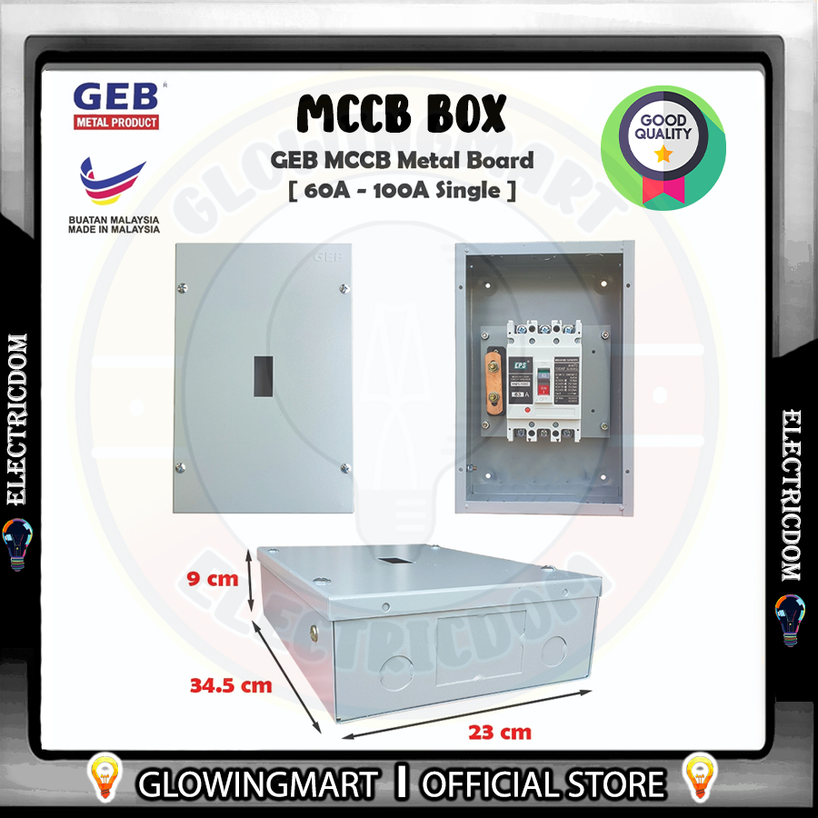 GEB 60-100A MCCB METAL DISTRIBUTION BOX MCCB Board (Single MCCB Slot ...