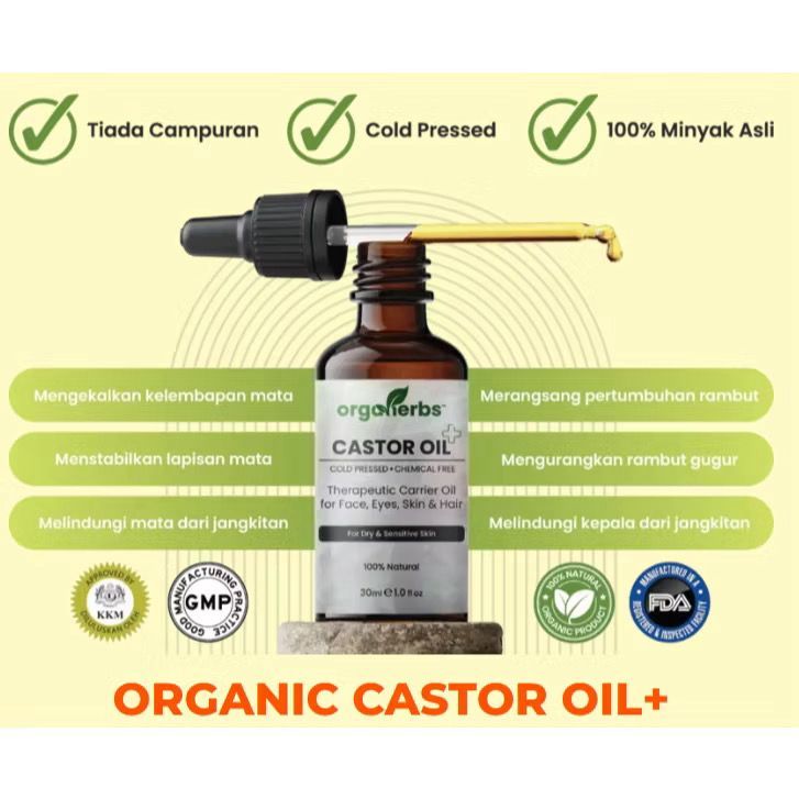 Minyak Kastor / Castor Oil - 100% Natural Cold Pressed, Premium Gred ...