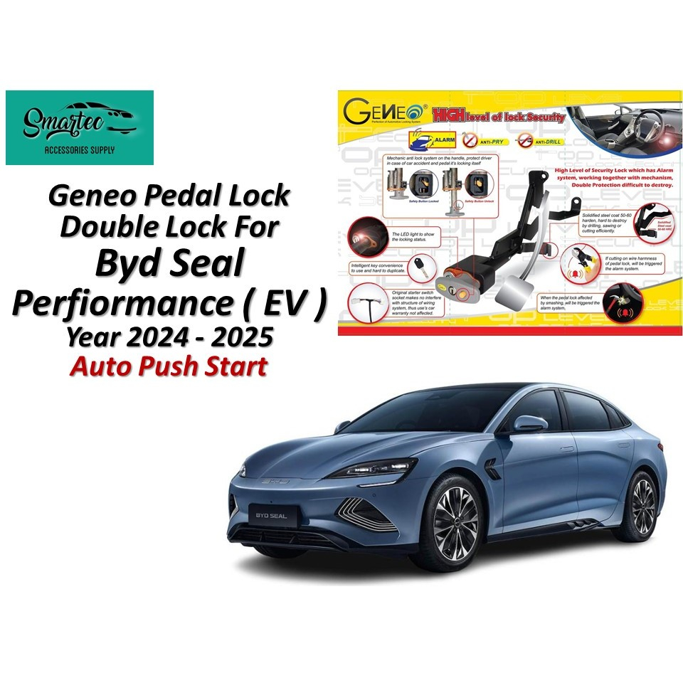 Geneo Pedal Lock Double Lock For Byd Seal Perfiormance ( EV ) Year 2024 ...