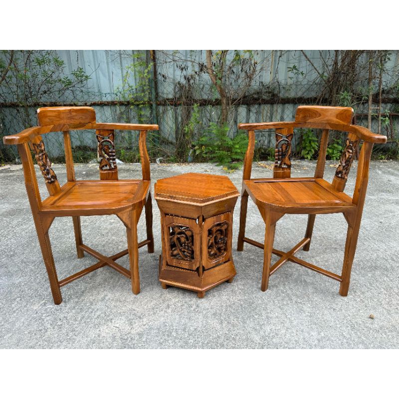 SET KERUSI JATI ANGGUR 1+1+ MEJA | Shopee Malaysia