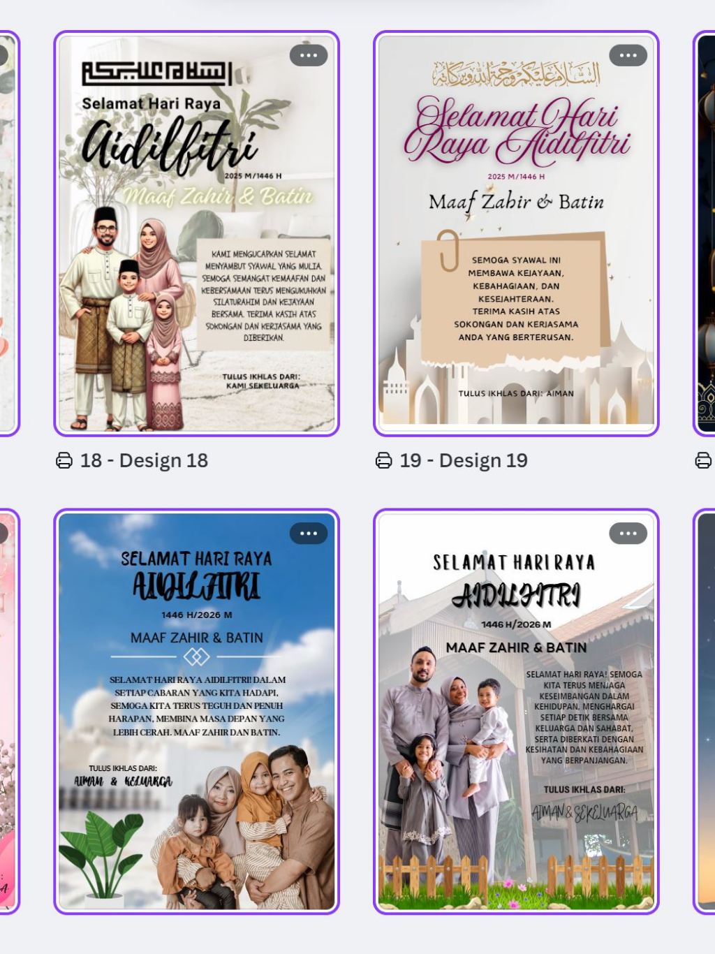 25 Template Kad Raya Digital (Canva Pro) | Shopee Malaysia