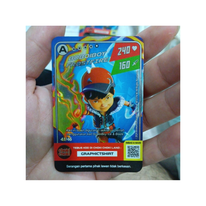 boboiboy choki choki / Boboiboy Frostfire 41/46 | Shopee Malaysia