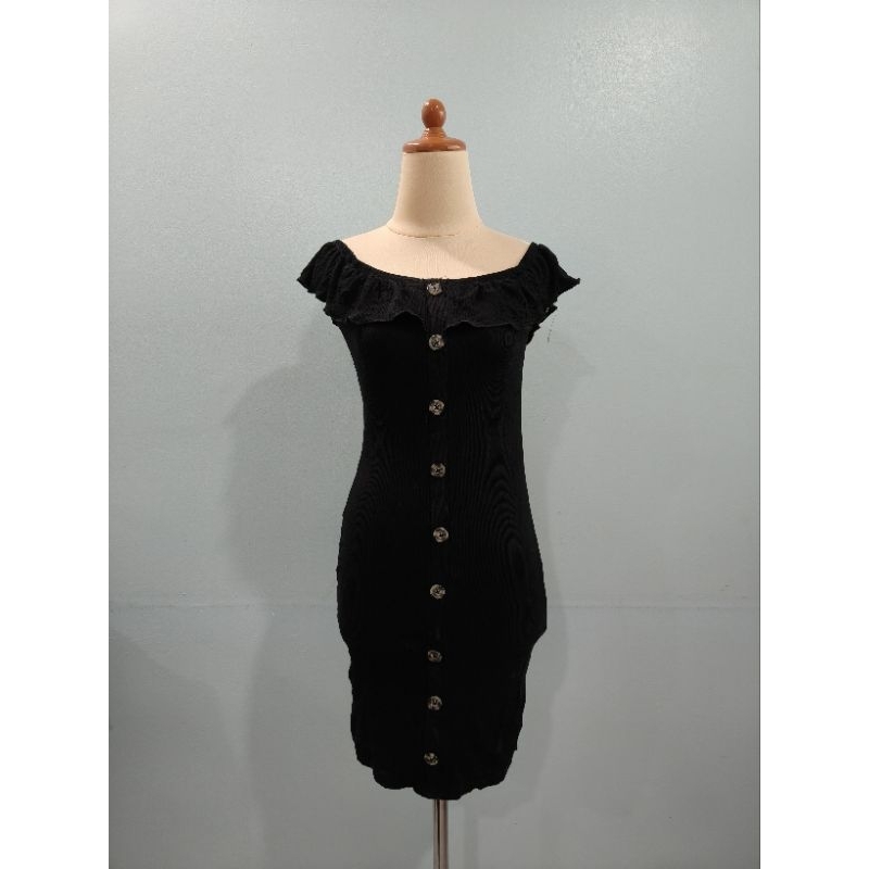 Off shoulder Ladies Dress/Gaun wanita/Body hugging Dress | Shopee Malaysia