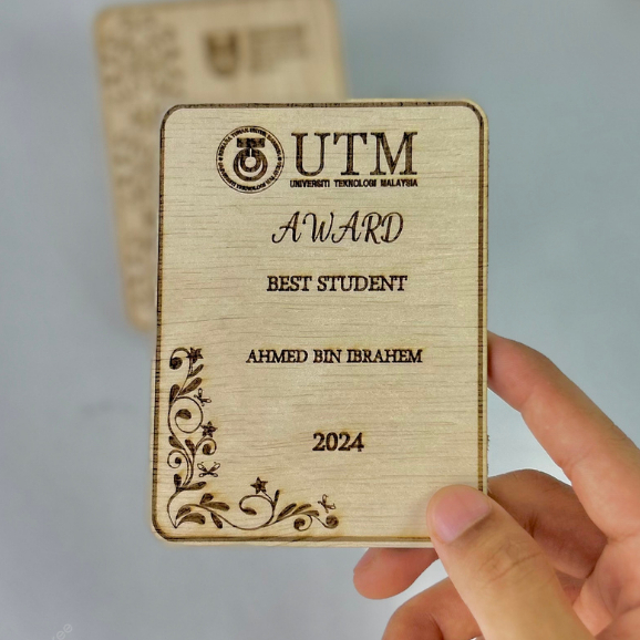 Affordable Custom Design Wooden Plaque Trophy PLAK TROFI KAYU MURAH ...