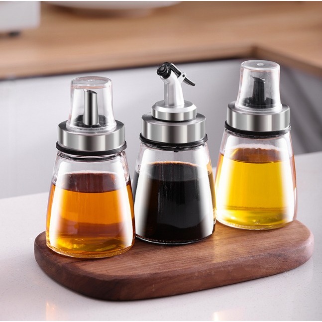 Japanese Style Seasoning Oil Sauce Vinegar Glass Bottle 日式玻璃调味瓶 ...