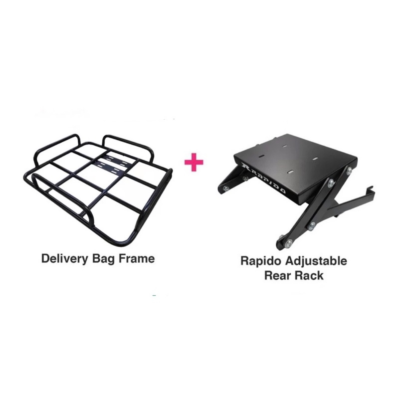 RAPIDO RACK ADJUSTABLE & FRAME BAG MULTIPURPOSE REAR RACK TRAK YAMAHA ...