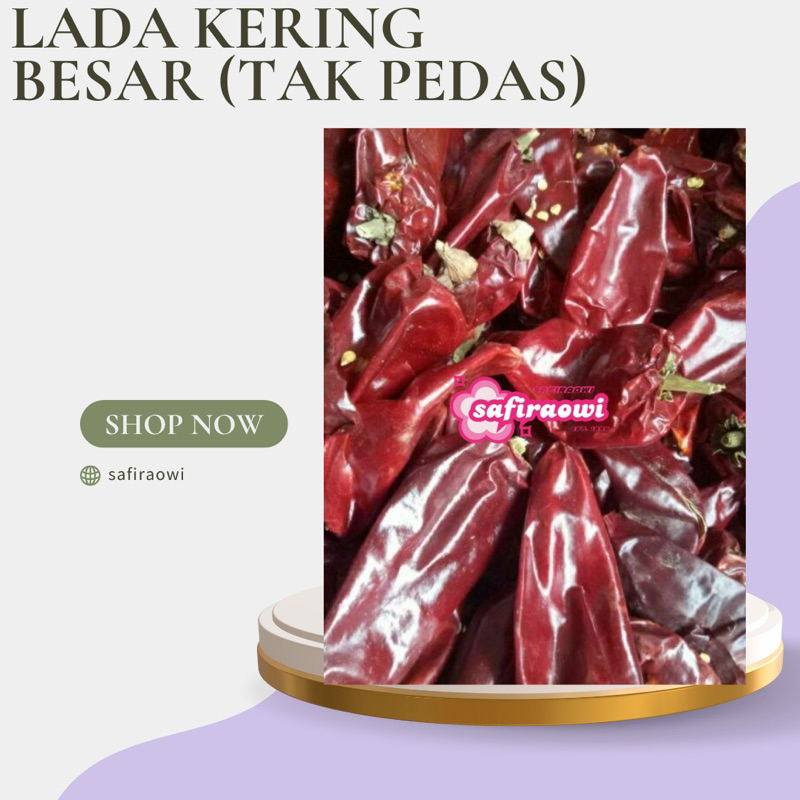 🔥READY STOCK 🔥 Cili Kering/Cabai Kering/Lada Kering Buah Besar ((TAK ...