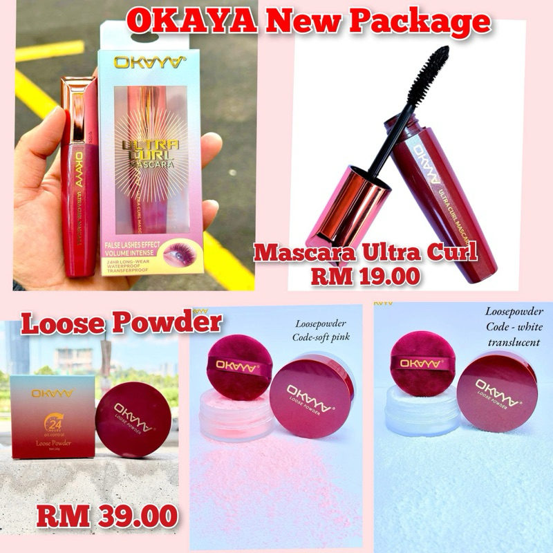 OKAYA LIQUID FOUNDATION | SPRAY | MASKARA | PRIMER | EYEBROW GEL ...