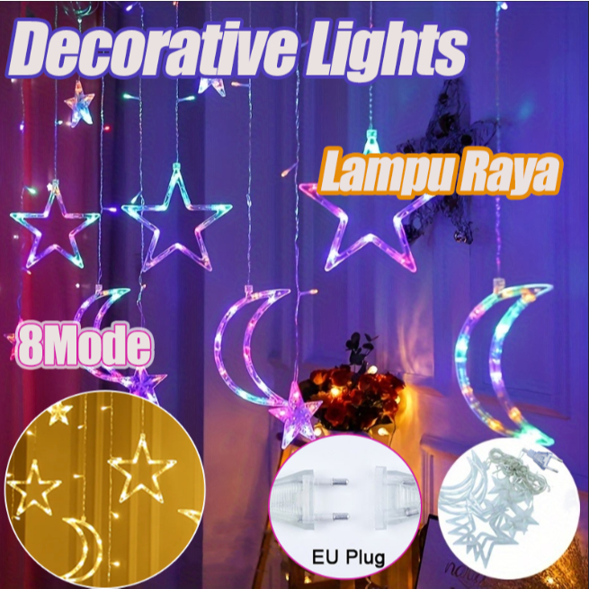 Hari Raya LED String Lights 4M | Waterproof, 8 Modes for Home & Garden ...