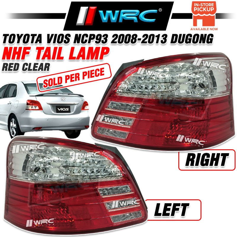 Toyota Vios NCP93 2008 - 2013 Dugong NHF Tail Lamp ( 1pc ) ( Red Clear ...