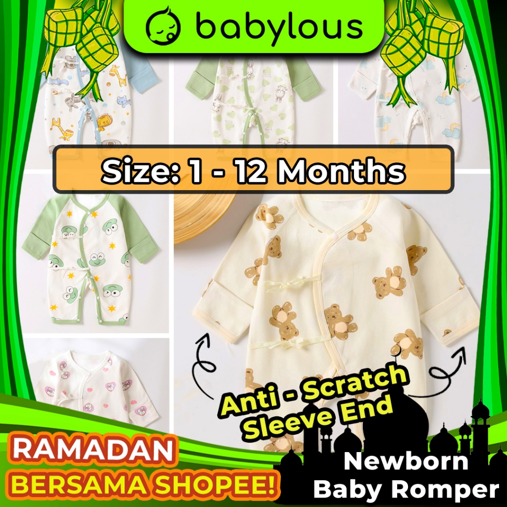 Baju Bayi Newborn Long Sleeve Cotton Baby Romper Baju Baby Baby ...