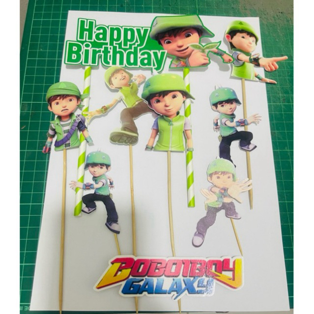 KEK TOPPER BOBOIBOY DAUN | Shopee Malaysia