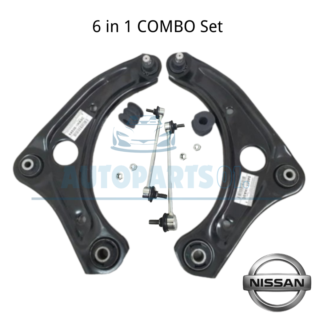 [6 IN 1 COMBO SET] OEM Front Lower Arm with Stabilizer Bush / Link for ...
