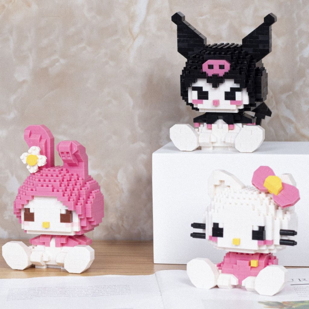 [MEDIUM] Kuromi 3D Cute Building Magic Block Figure Size Toys Building ...
