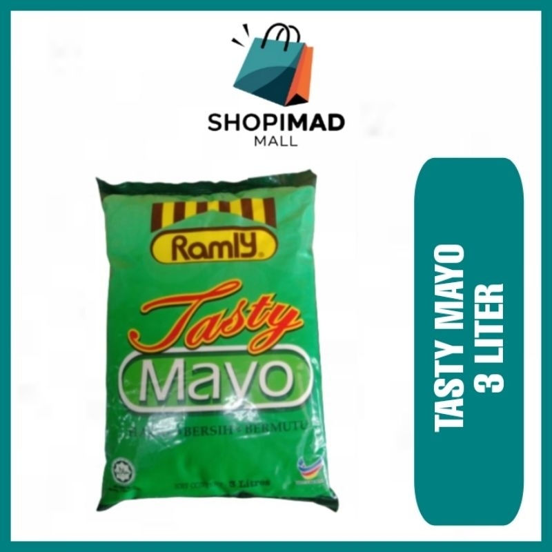 RAMLY TASTY MAYO 3LITER | MAYONIS | MAYONNAISE | SOS SALAD SERBAGUNA ...