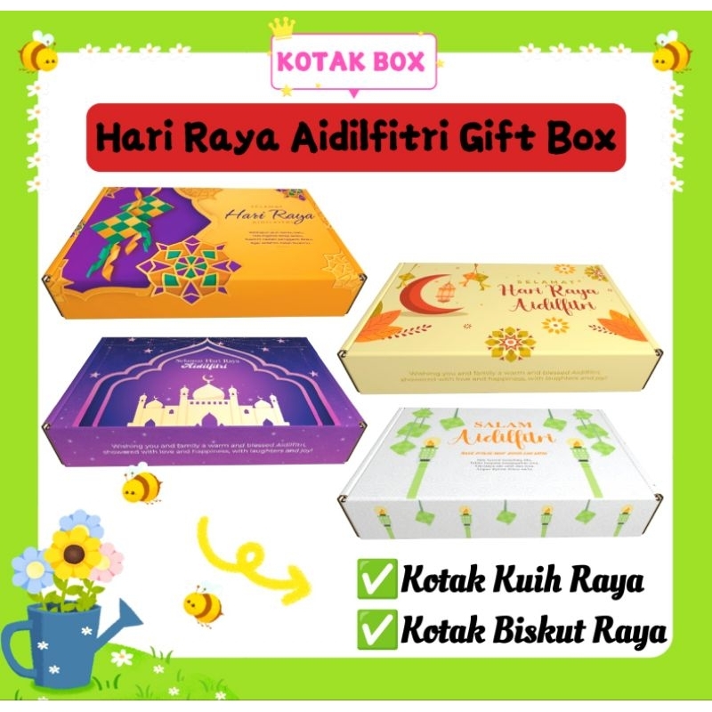 10PCS Hari Raya Aidilfitri Gift Box / Kotak Kuih Raya | Shopee Malaysia