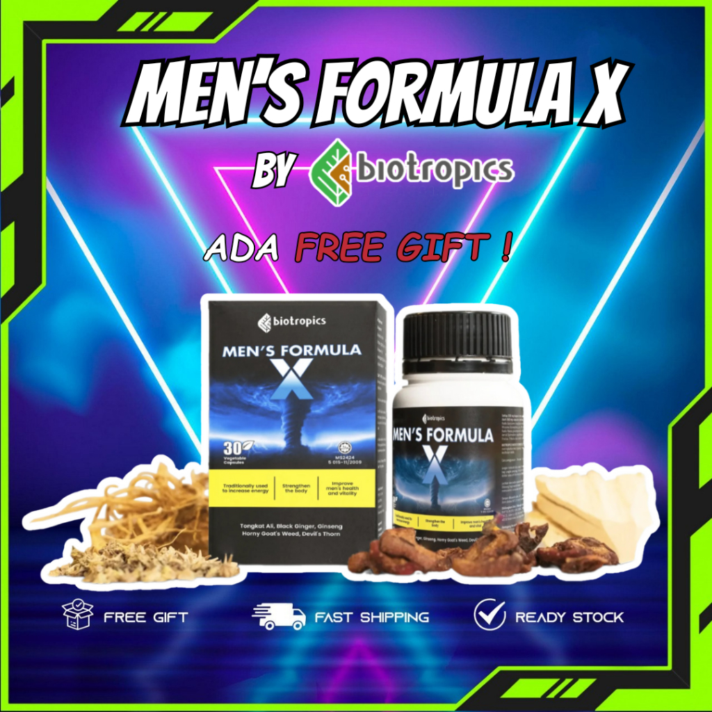MEN'S X FORMULA BIOTROPICS UNTUK KESIHATAN LELAKI | Shopee Malaysia