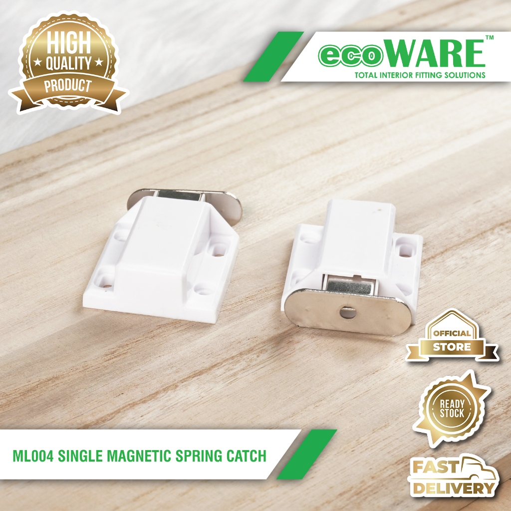 ecoWARE ML004 Single Magnetic Spring Catch Door Closer Cabinet Door ...