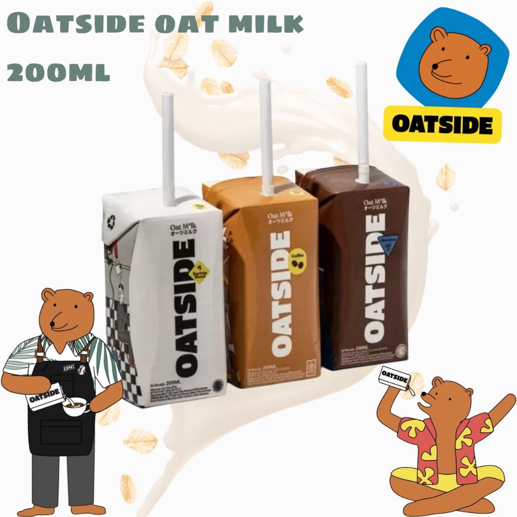 OATSIDE Barista Blend Original Oat Milk (ORIGINAL/ CHOCOLATE/ COFFEE ...